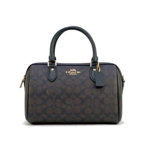 Coach | Bags | Coach Rowan Satchel Bag In Signature Canvas Walnut ...